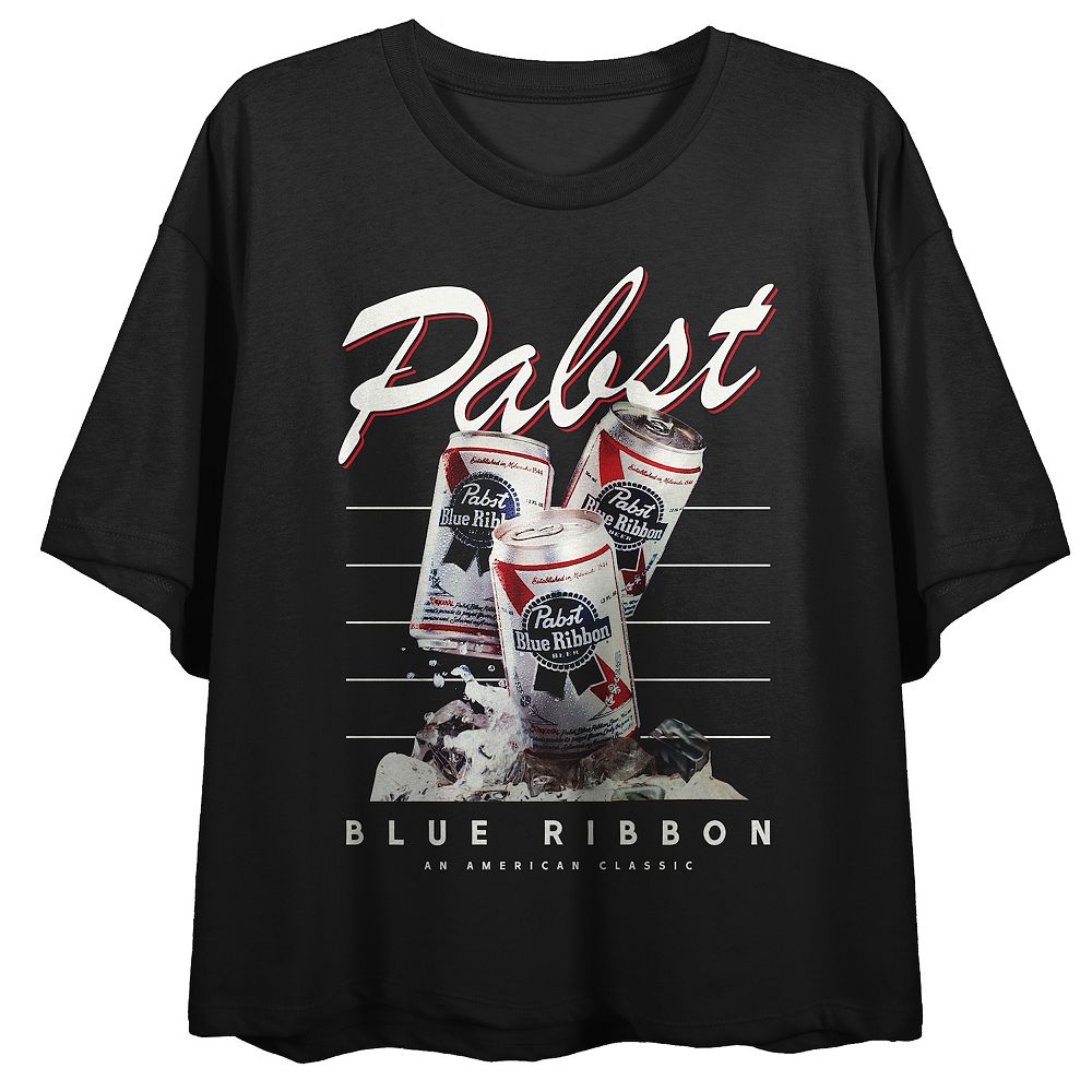 Women's Pabst Blue Ribbon Ice Cold Crewneck Graphic Tee