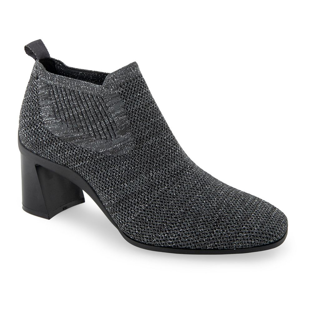 Aerosoles Canvas Women's Stretch Knit Ankle Boots