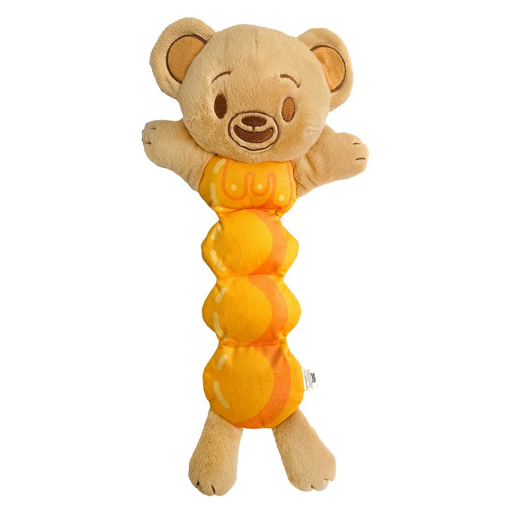 Mondelēz International Teddy Grahams Plush Multi-Squeaker Dog Toy