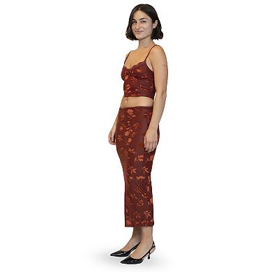 Juniors' madden girl 2-pc. Lace Cami & Maxi Skirt Set