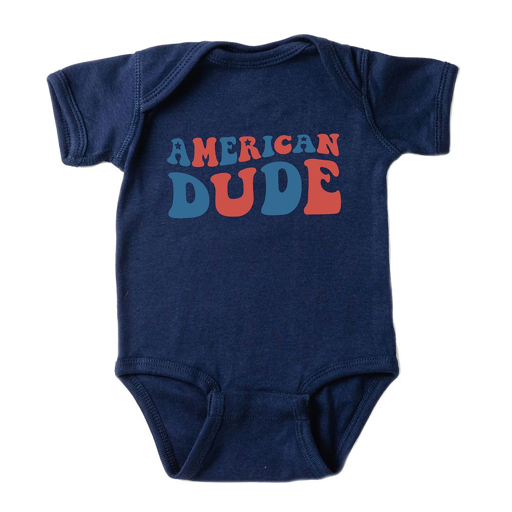 American Dude Baby Bodysuit