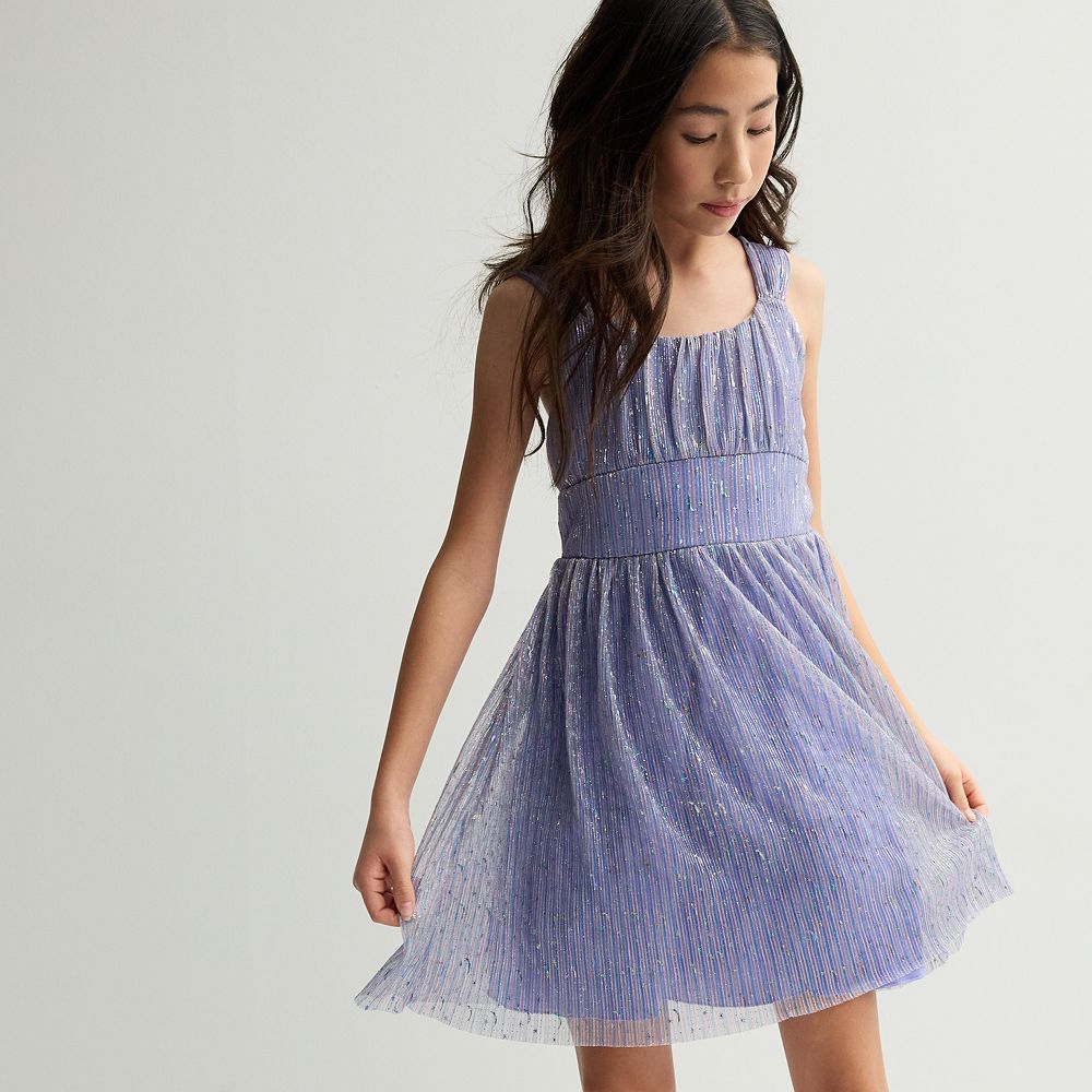 Girls 7-16 Speechless Shimmering Knee Length Dress