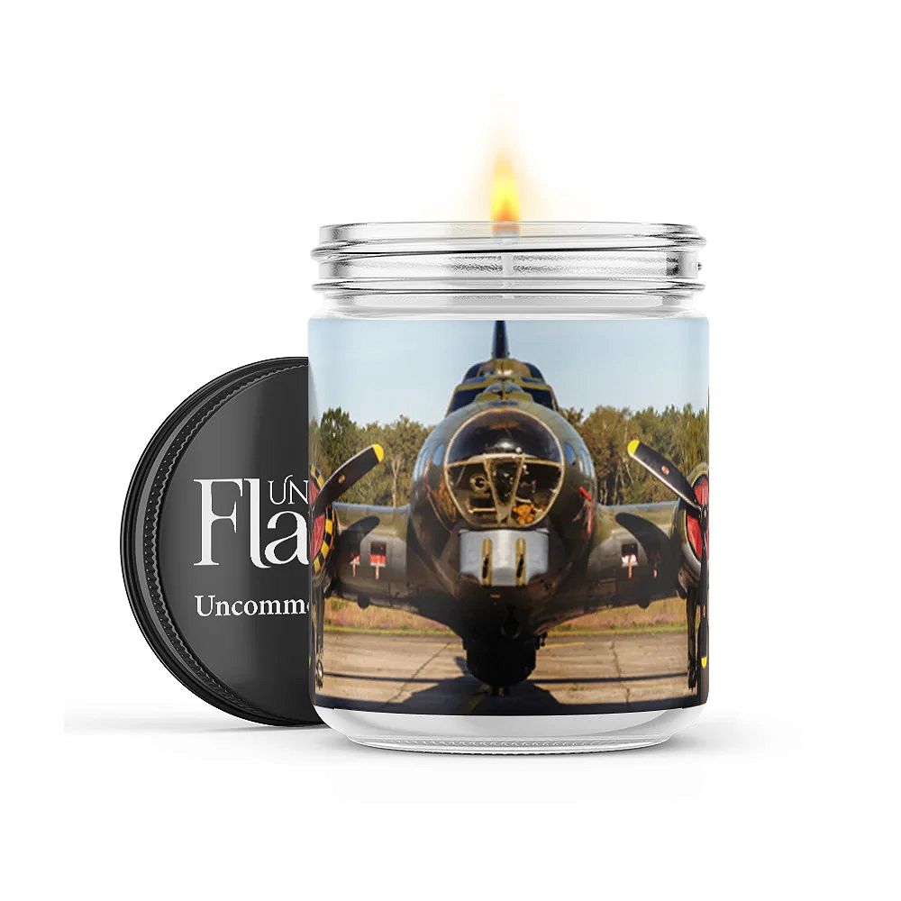 B-17 Plane - 22-oz Candle Jar - Sea Salt & Peony