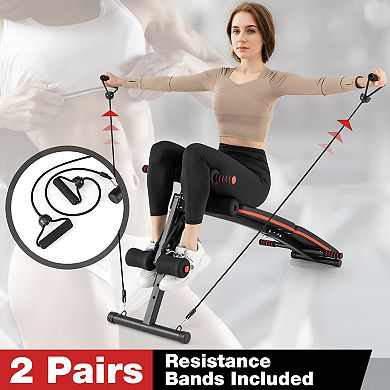 Multifunctional Sit Up Bench 4 Position Adjustable Metal Workout Bench ...