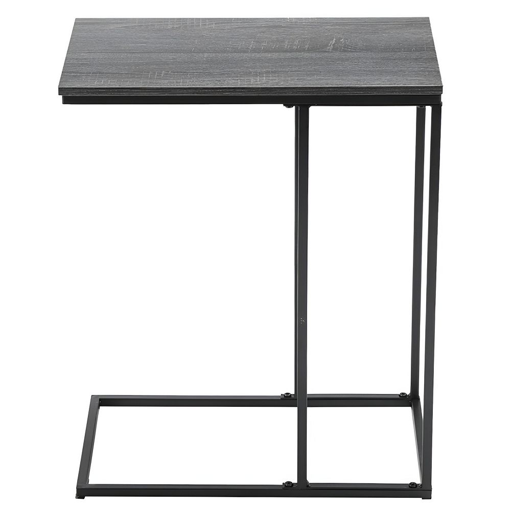 48x28x58cm C-Type Side Table Functional Iron & MDF Design for Home