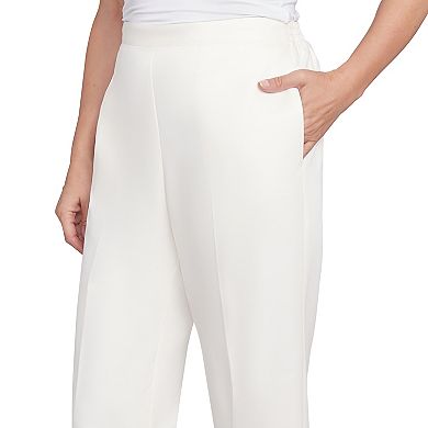 Petite Alfred Dunner Soft Heather Microfiber Average Length Pant