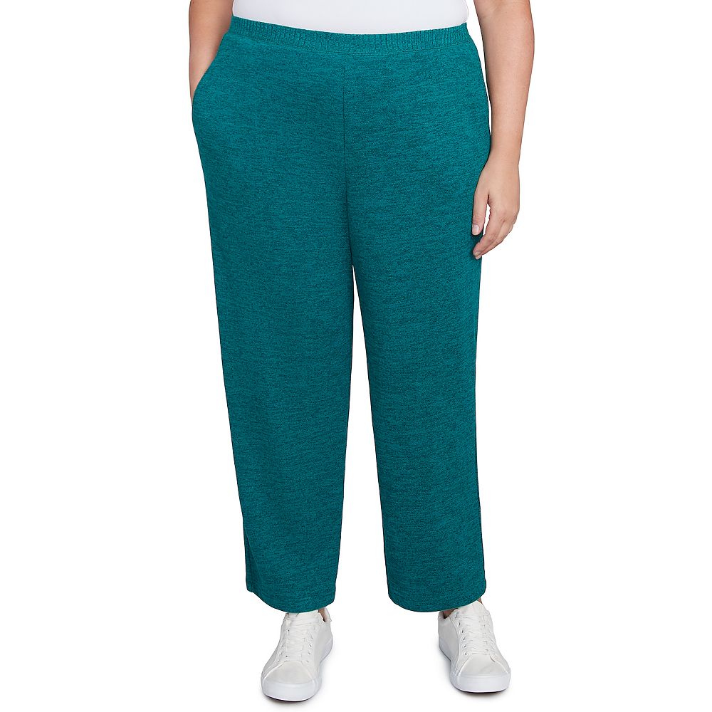 Plus Size Alfred Dunner Classic Straight Leg Medium Length Pants