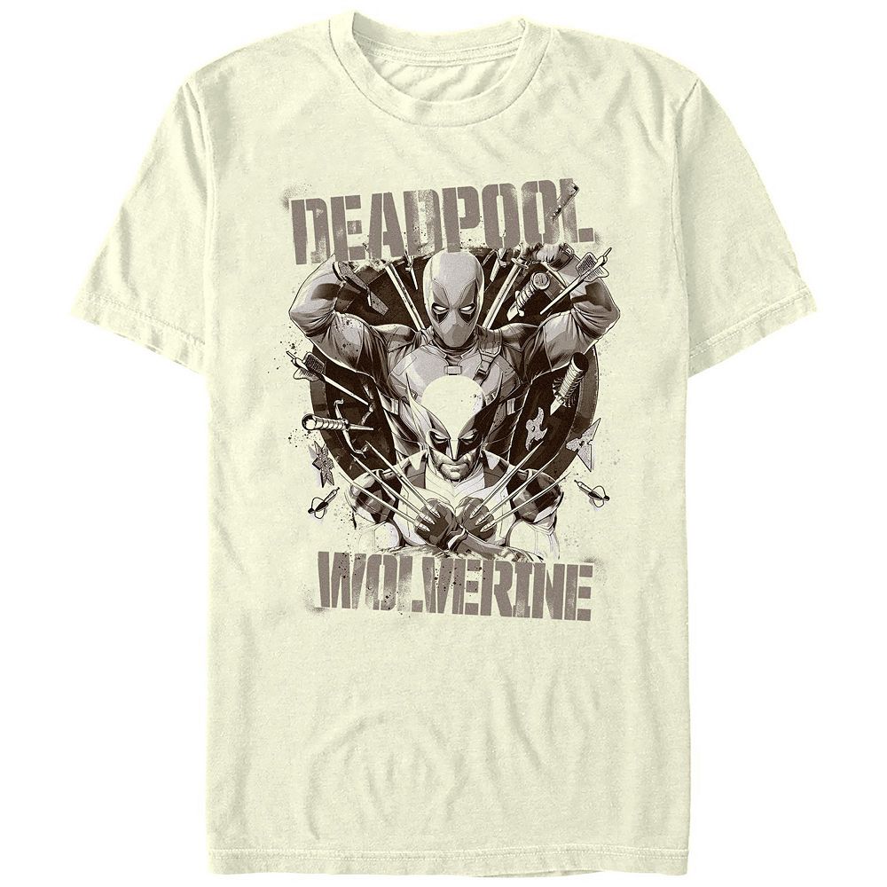 Men's Marvel Deadpool And Wolverine Target Buddies Graphic Tee