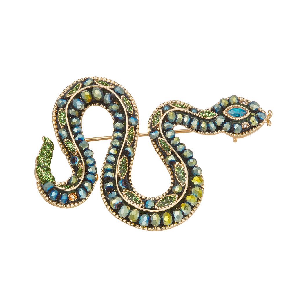 Napier Gold Tone Snake Pin