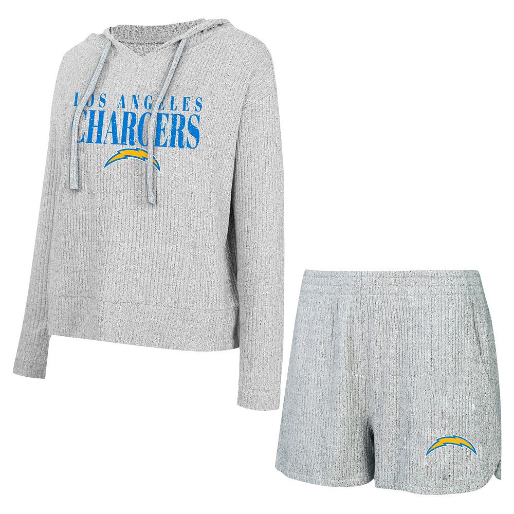 Women's Concepts Sport Gray Los Angeles Chargers Juniper Long Sleeve ...