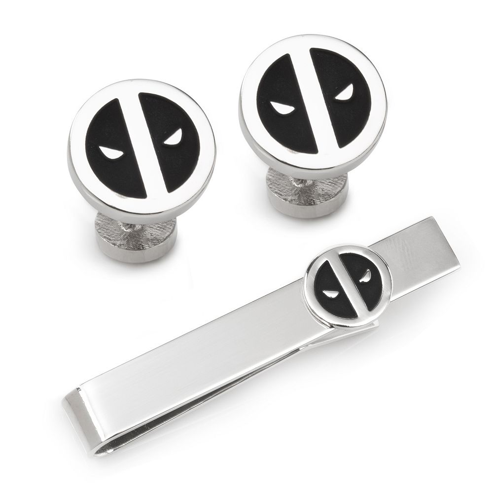Deadpool Cufflinks And Tie Bar Gift Set