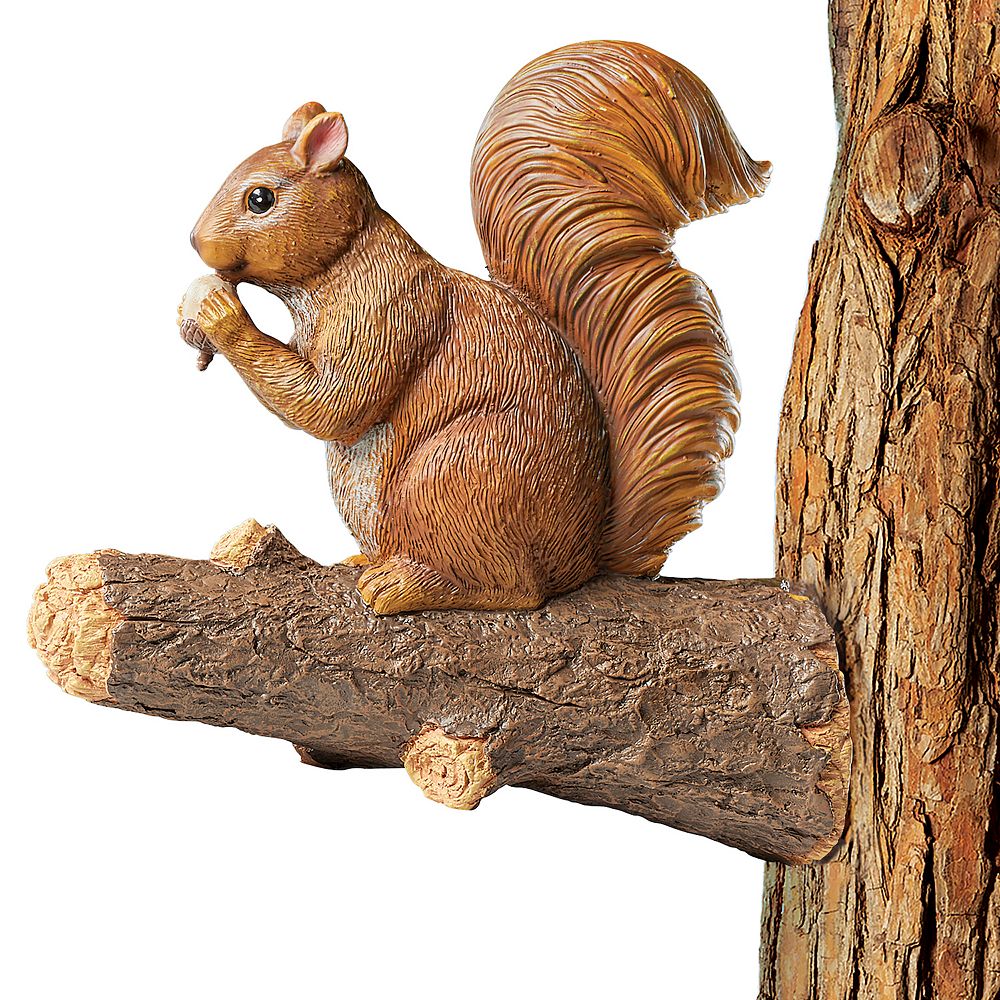 Collections Etc Adorable Realistic Squirrel On Branch Tree Hanger