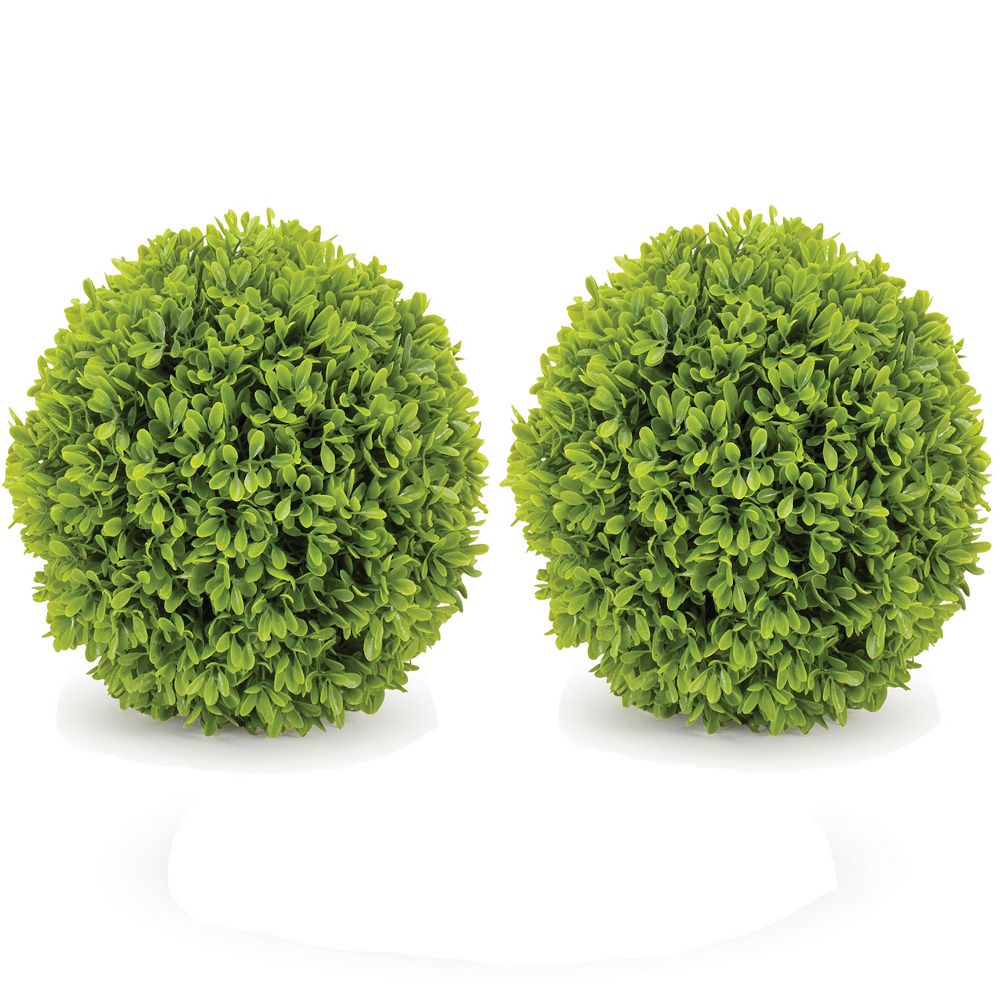 Plastic Orbs 7.5 inch Set of 2 - Lightweight Decorative Balls for Vases ...