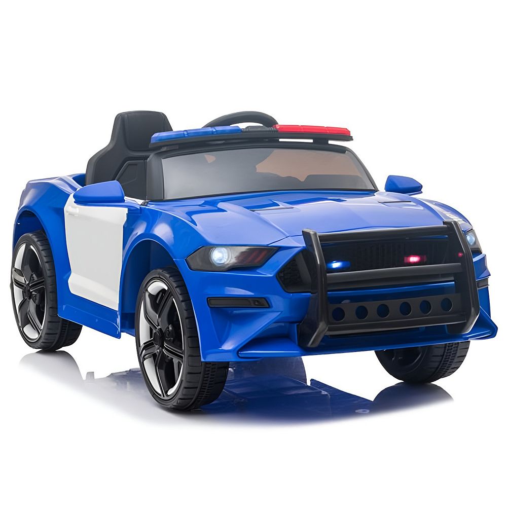 Luxury 12V Police Sports Car Ride-On for Kids Includes 2.4GHz Remote ...