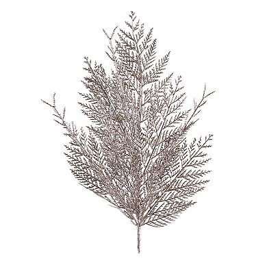Silver Cedar Sprays for Festive Home Decor - Realistic Metallic Finish ...