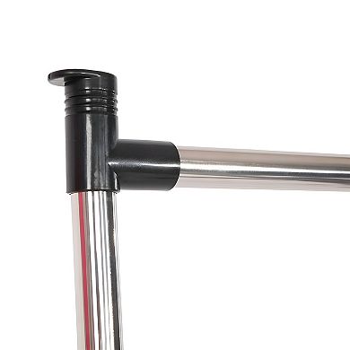 Single-bar Vertical & Horizontal Stretching Stand Clothes Rack with ...