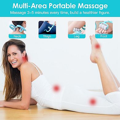 Neck Roller Massager - 360º Rotatable - Portable Trigger Point Massager ...