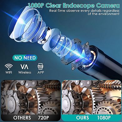 Industrial Endoscope Camera 1080p Waterproof Digital Snake Camera