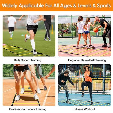 Speed Agility Training Equipment Set Including Cones Parachute Stakes ...