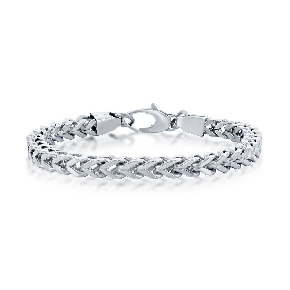 Metallo Steel 7mm Franco Chain Bracelet