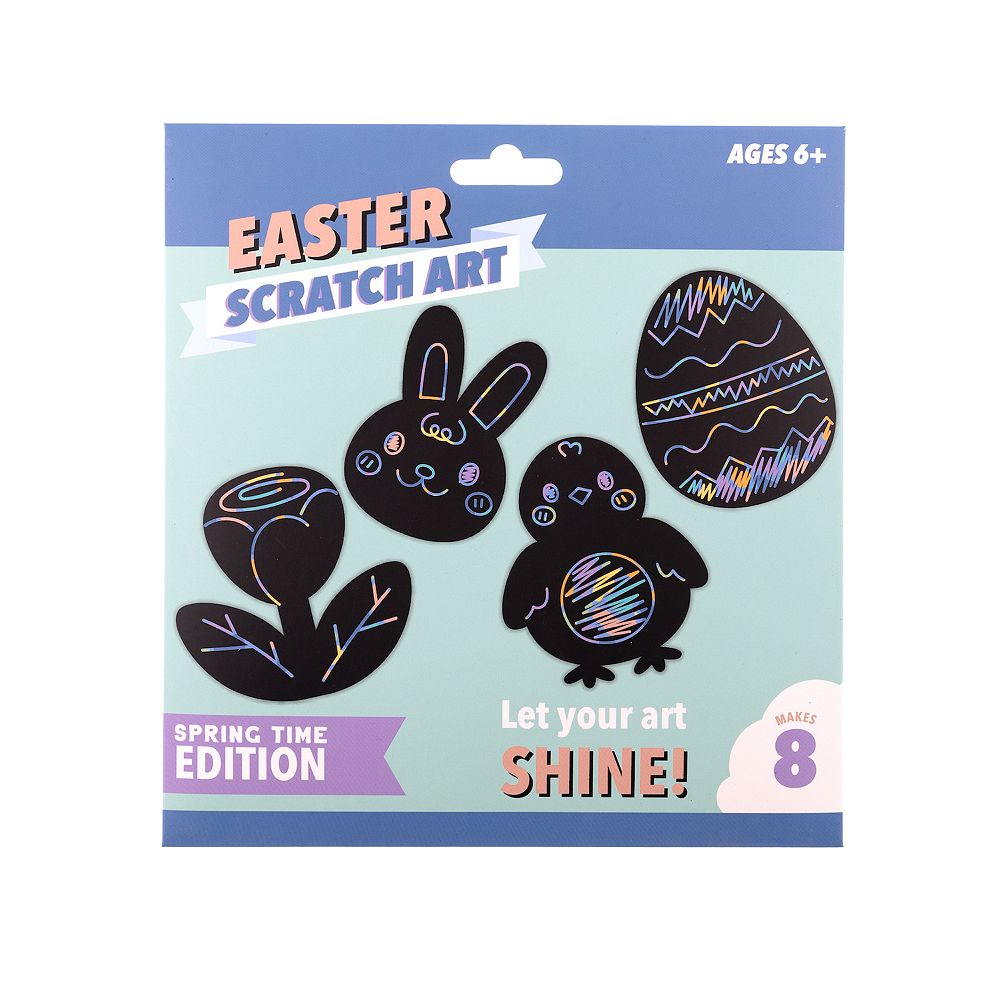 Pulsar Easter Scratch Art