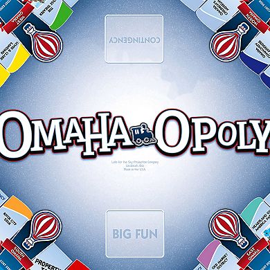 Late For The Sky: Omaha-Opoly - City Themed Family Board Game
