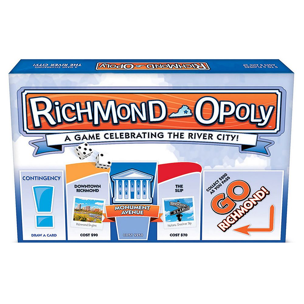 Late For The Sky: Richmond-Opoly - City Themed Family Board Game