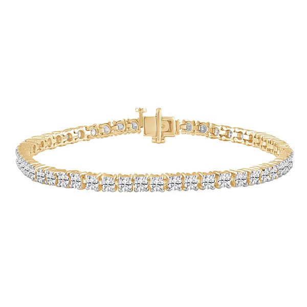 Gemstone Brilliance Lab-Created White Sapphire Tennis Bracelet Gemstone Brilliance Lab-Created White Sapphire Tennis Bracelet