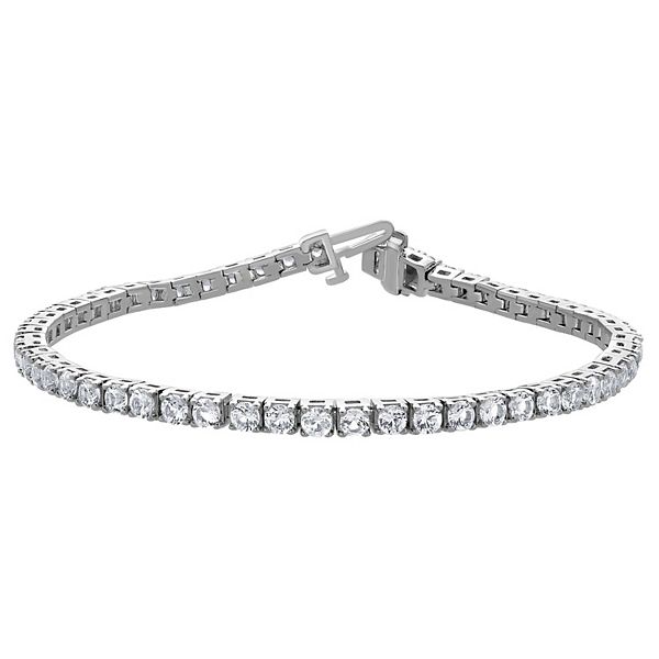 Gemstone Brilliance Lab-Created White Sapphire Tennis Bracelet Gemstone Brilliance Lab-Created White Sapphire Tennis Bracelet