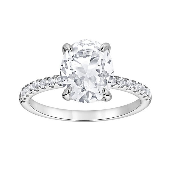 Gemstone Brilliance Round Lab-Created White Sapphire Ring Gemstone Brilliance Round Lab-Created White Sapphire Ring