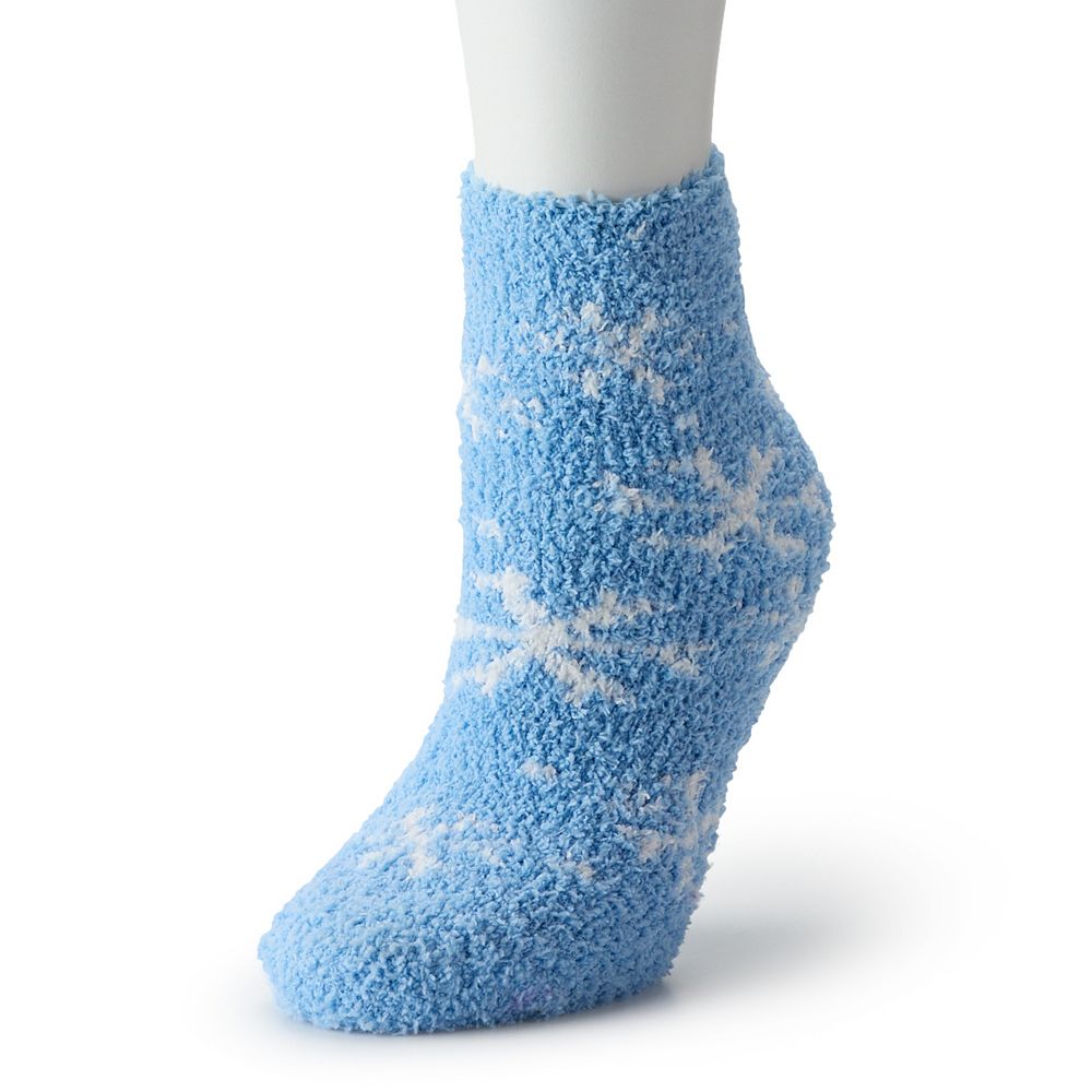 Women's SHINE Snowflake Cozy Slipper Socks