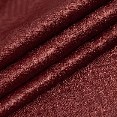 Kate Aurora 2 Pack Hotel Embossed Textured Light Filtering Grommet Top ...