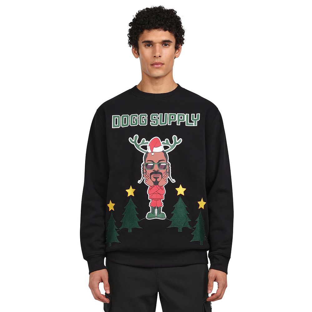 Dogg Supply Holiday Graphic Fleece Sweatshirt