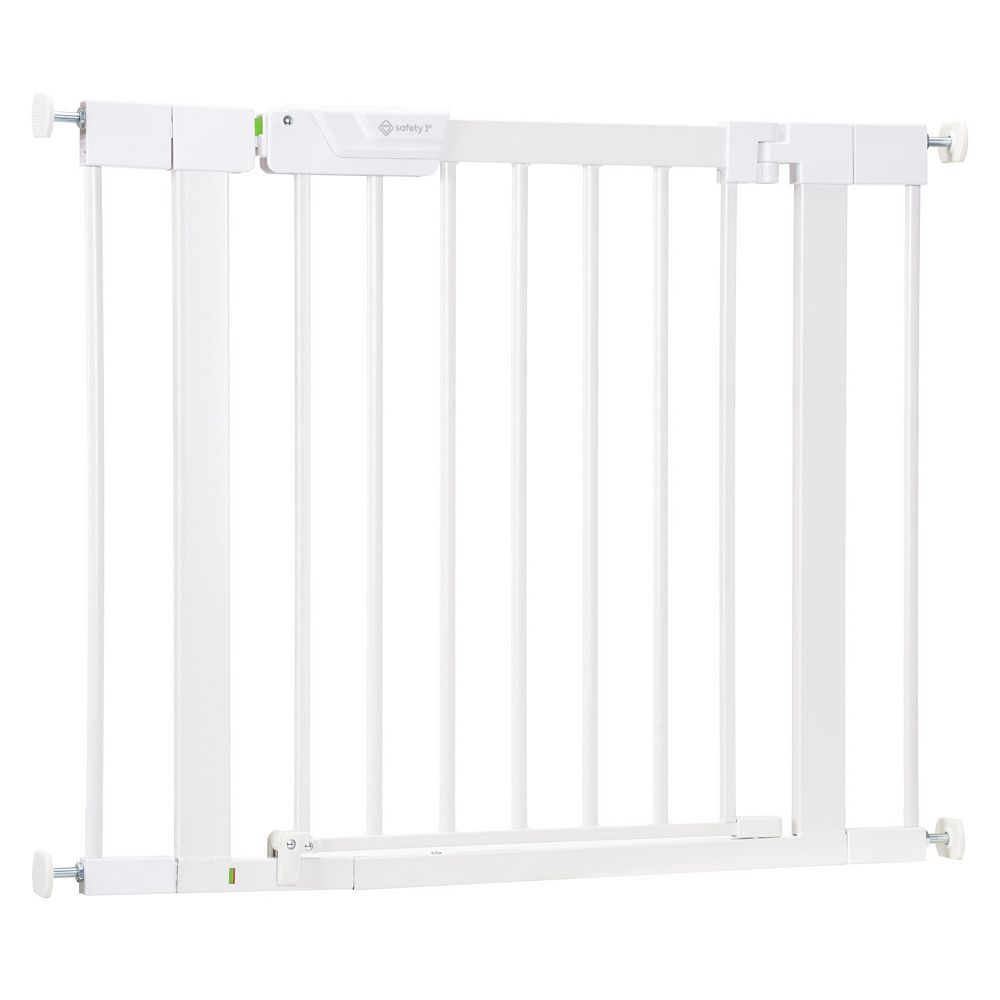 Safety 1st White Pressure-Check Gate with SecureTech