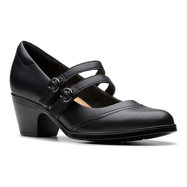 Clarks® Emily 2 Jane Women's Leather Block Heel Shoes