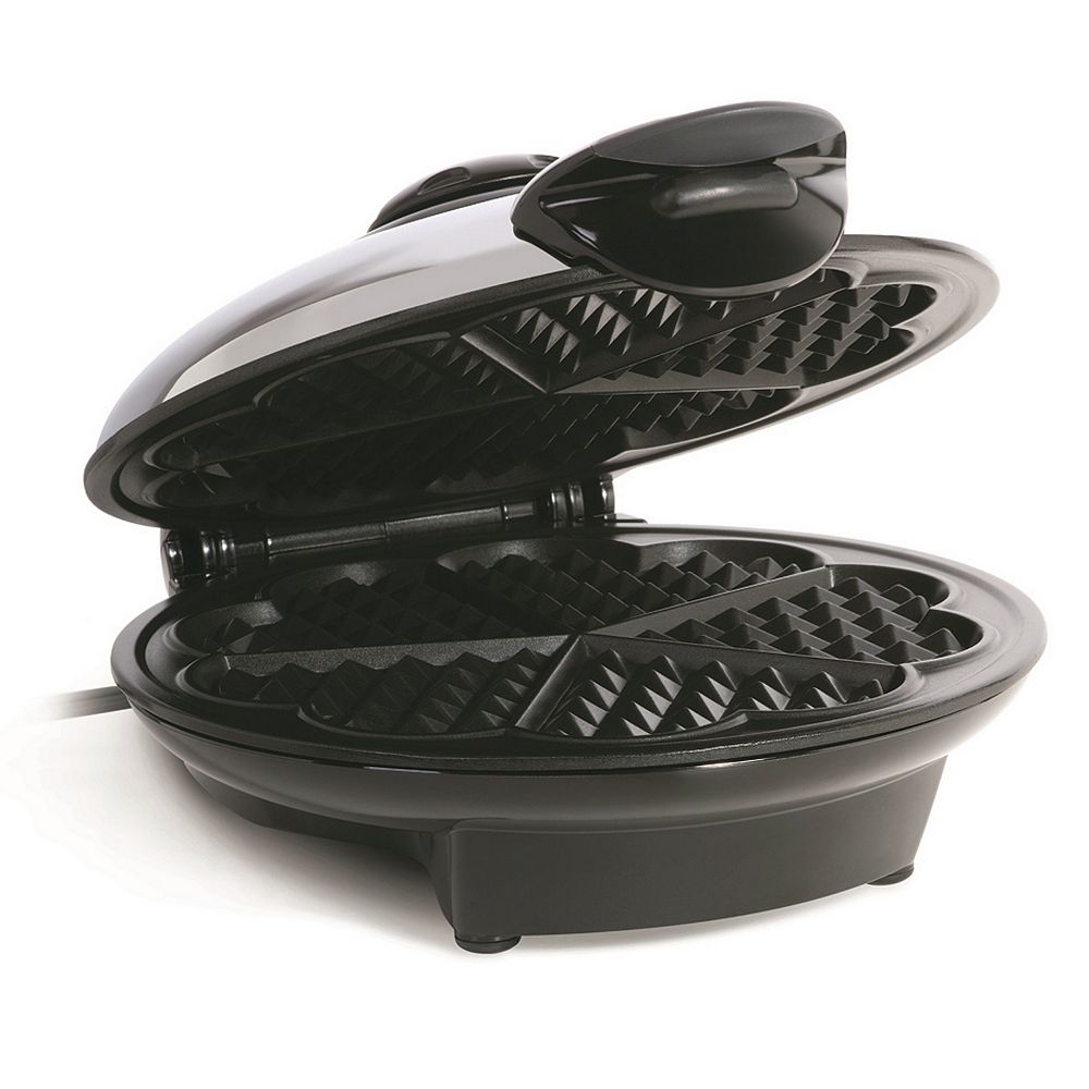 Waffle Maker; W/heart Design, Temperature Control, 8" Ceramic Coating ...