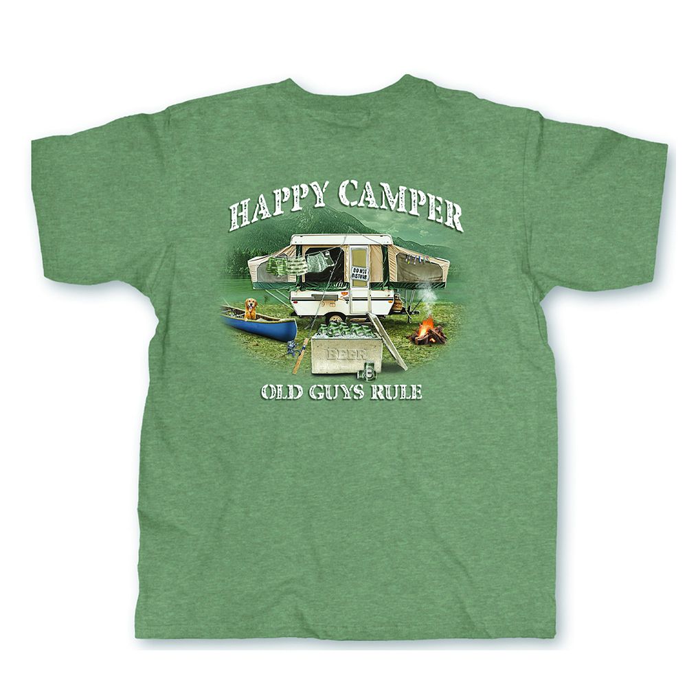 Old Guys Rule Happy Camper Tshirt