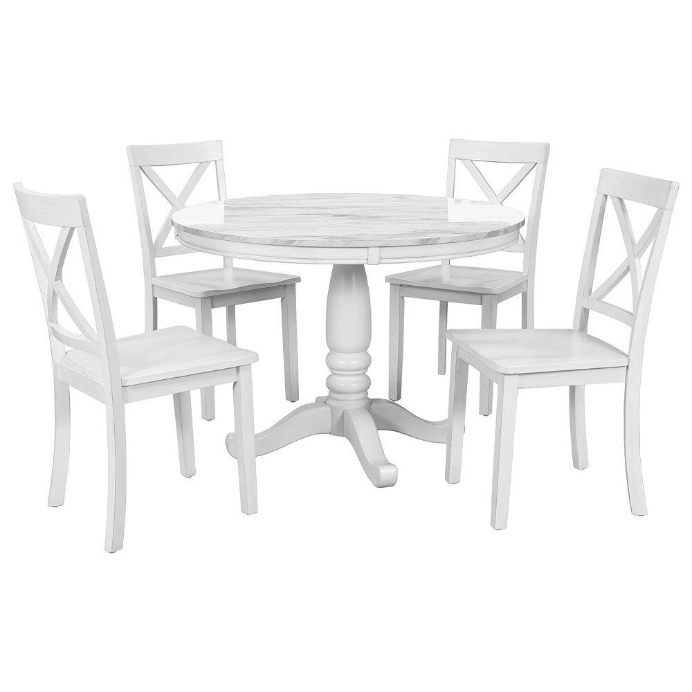 Merax 5 Pieces Dining Table And Chairs Set