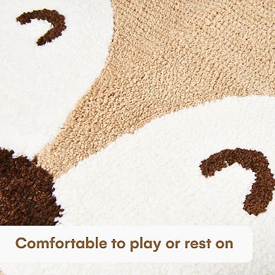 Childlike Behavior Cute Animal Face Rug For Kids And Toddlers