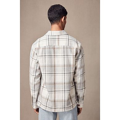 Men's NEXT Check Wool Blend Shacket