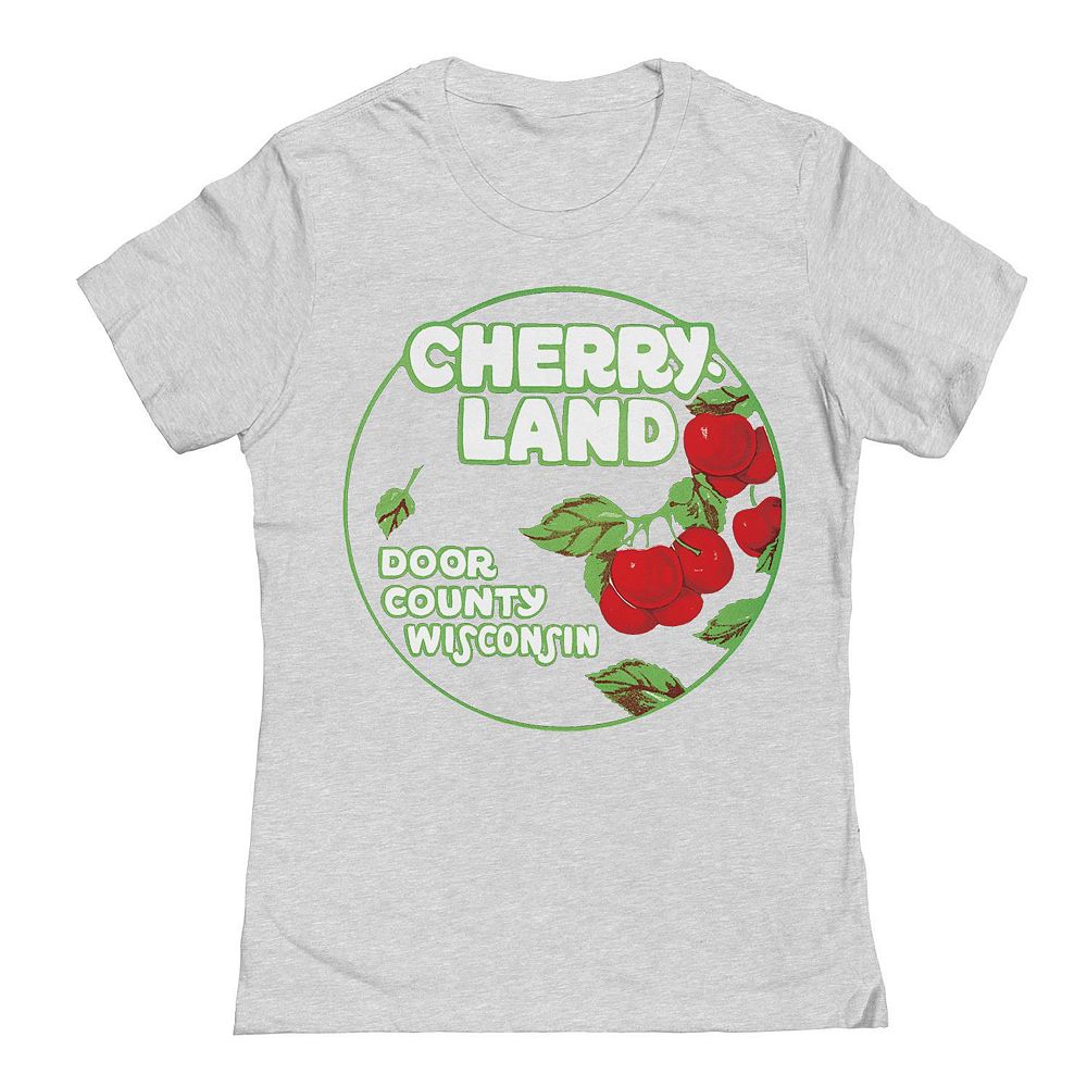 Junior's Cherry Land Wisconsin Graphic Tee
