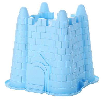 4 Pack Sand Castles Beach Buckets Toy Set, Colorful Sandcastle Mould Pails