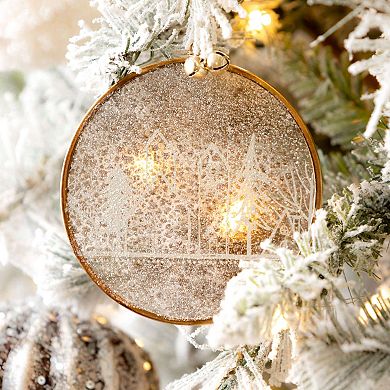 Haven Living 4-pc. Rustic Tree Disc Christmas Ornaments Set