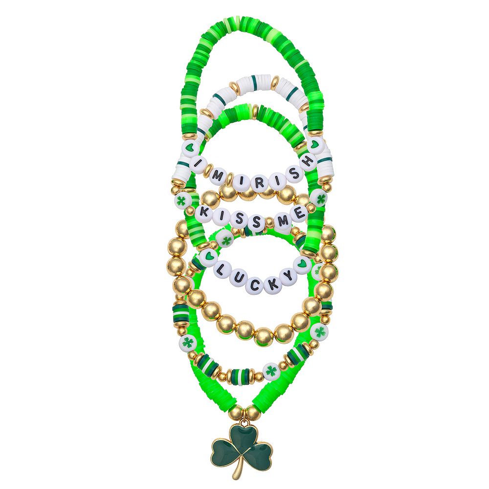 Celebrate Together™ St. Patrick's Day Gold Tone Friendship Bracelets 6 ...