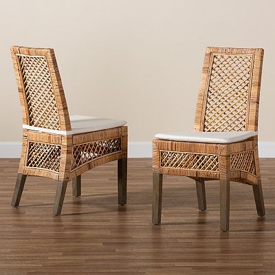 bali pari Argos Rattan Dining Chair 2 piece Set