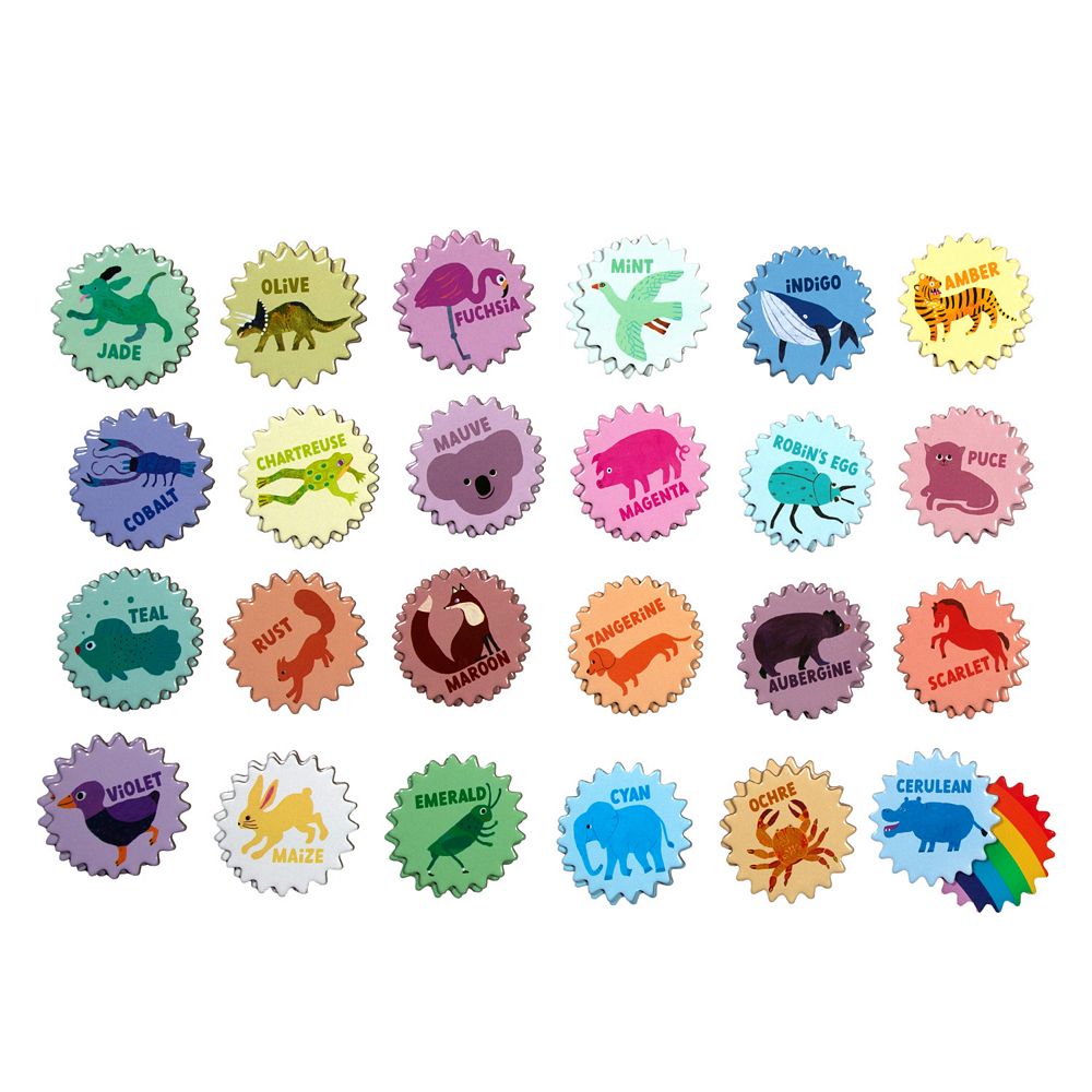 eeBoo Rainbow Memory Matching Game - 24 Pairs To Memorize & Match ...