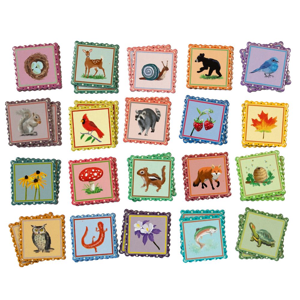 eeboo Memory & Matching Game: Busy Woods