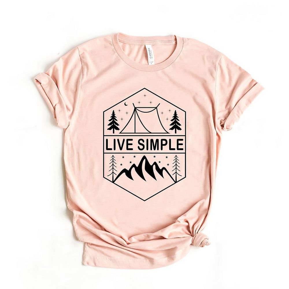 Live Simple Short Sleeve Graphic Tee