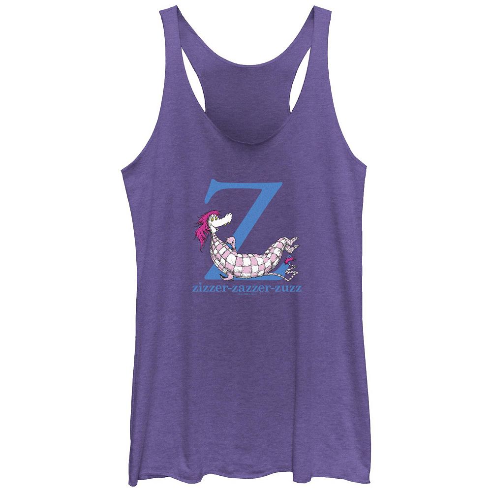 Juniors' Dr. Seuss Zizzer Zazzer Zuzz Racerback Tank Top