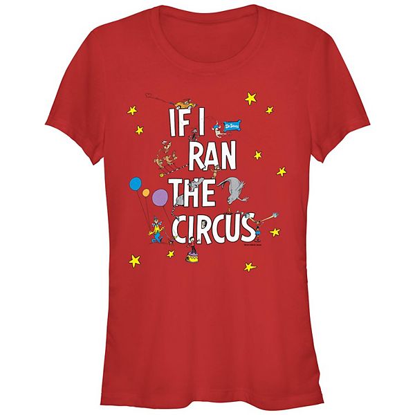 Juniors' Dr. Seuss If I Ran The Circus Fitted Graphic Tee